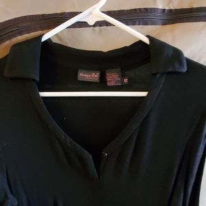 Shape FX by Newport News | Dresses | Shapefx Black Long Sleeve Heavy ...